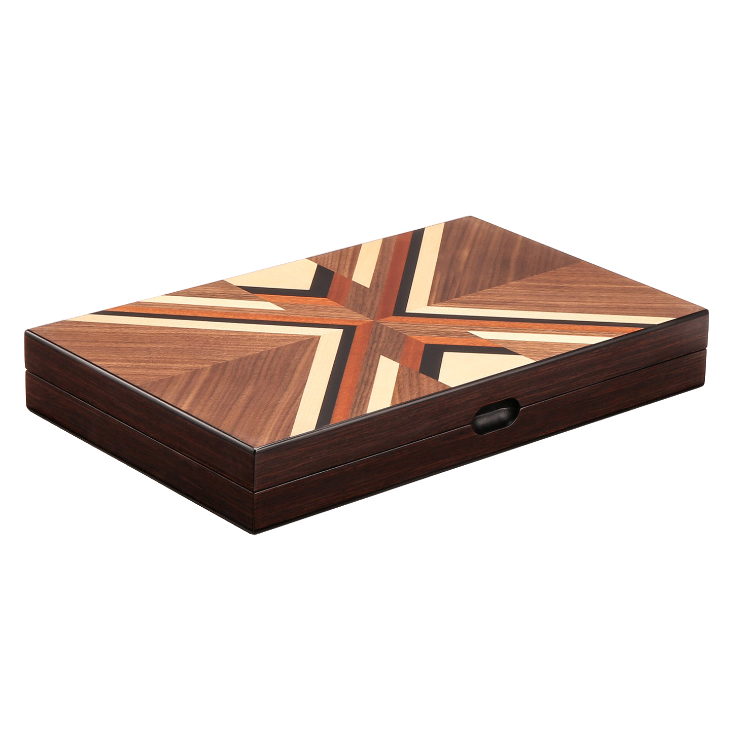 Woodronic A5040 Backgammon Set, Walnut Maple Mahogany Veneers